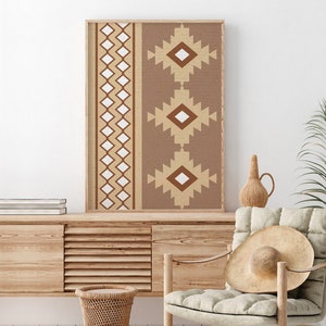 Aztec Wall Art Printable, Aztec Mid Century Modern Wall Art Set of 3 ...