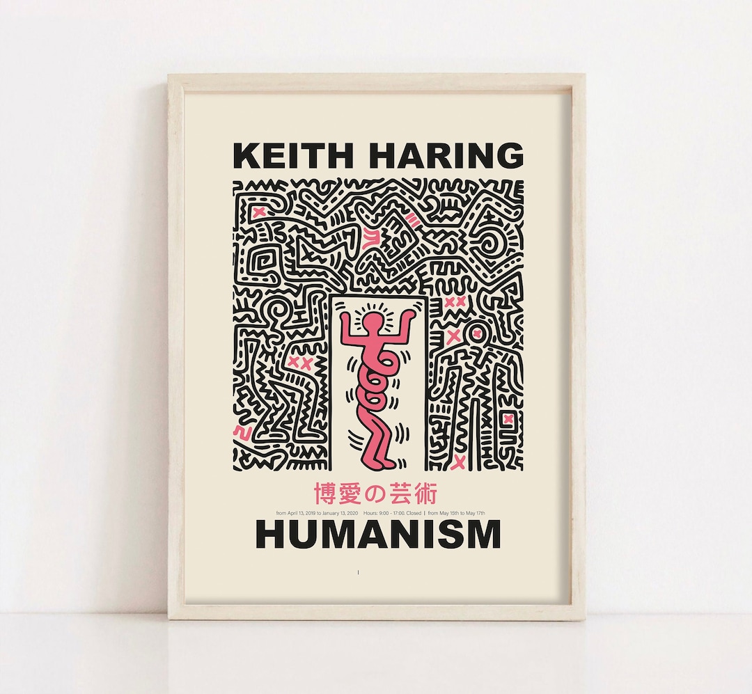Keith Haring Exhibition Poster, Keith Haring Poster, Pop Art Poster ...