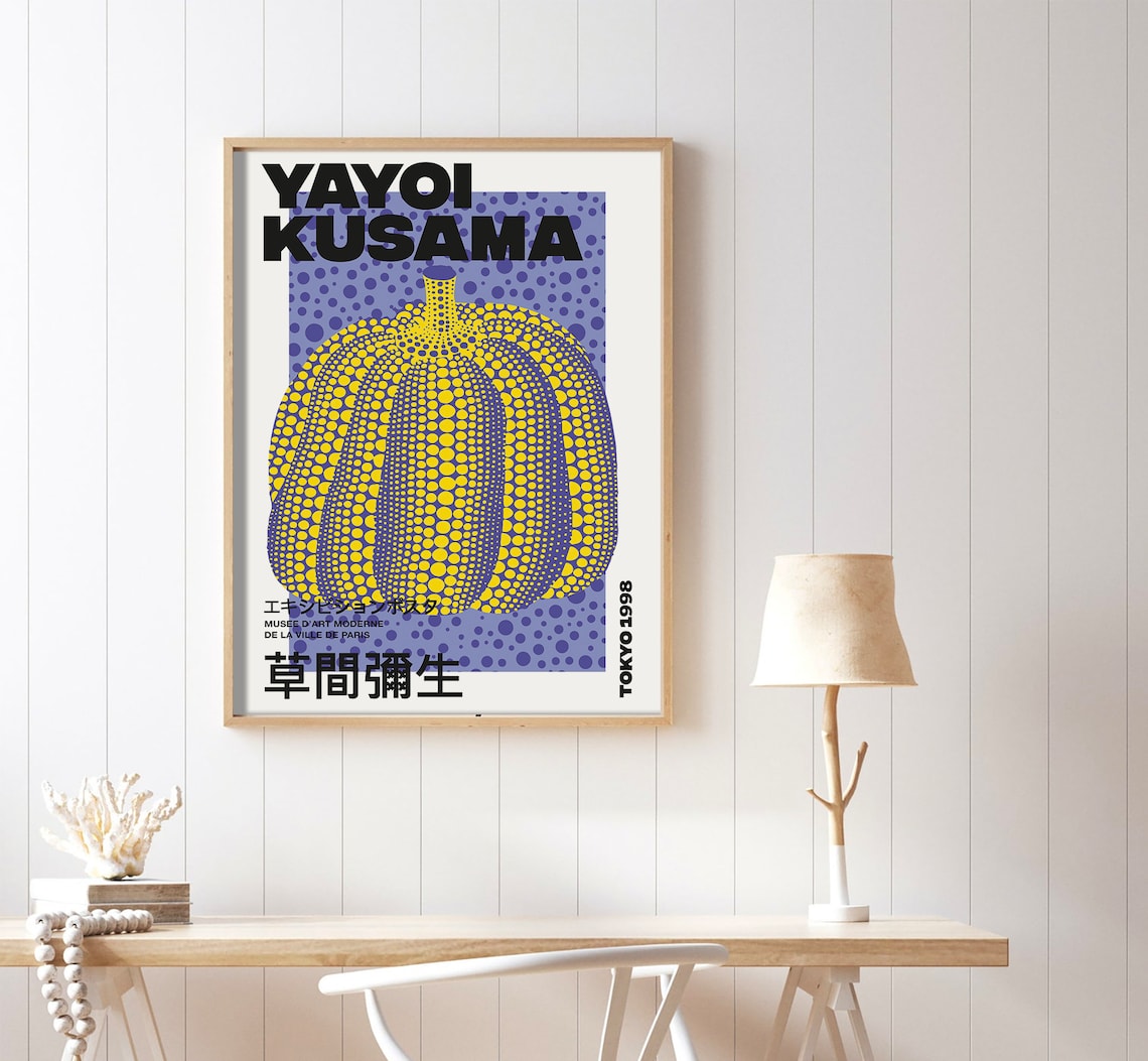 Yayoi Kusama Colorful Poster Printable Digital Download - Etsy