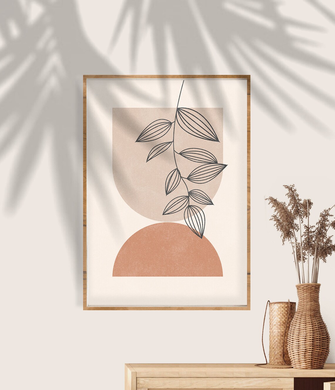 Boho Art Set of 2 Prints Abstract Gallery Wall Set Boho Wall | Etsy