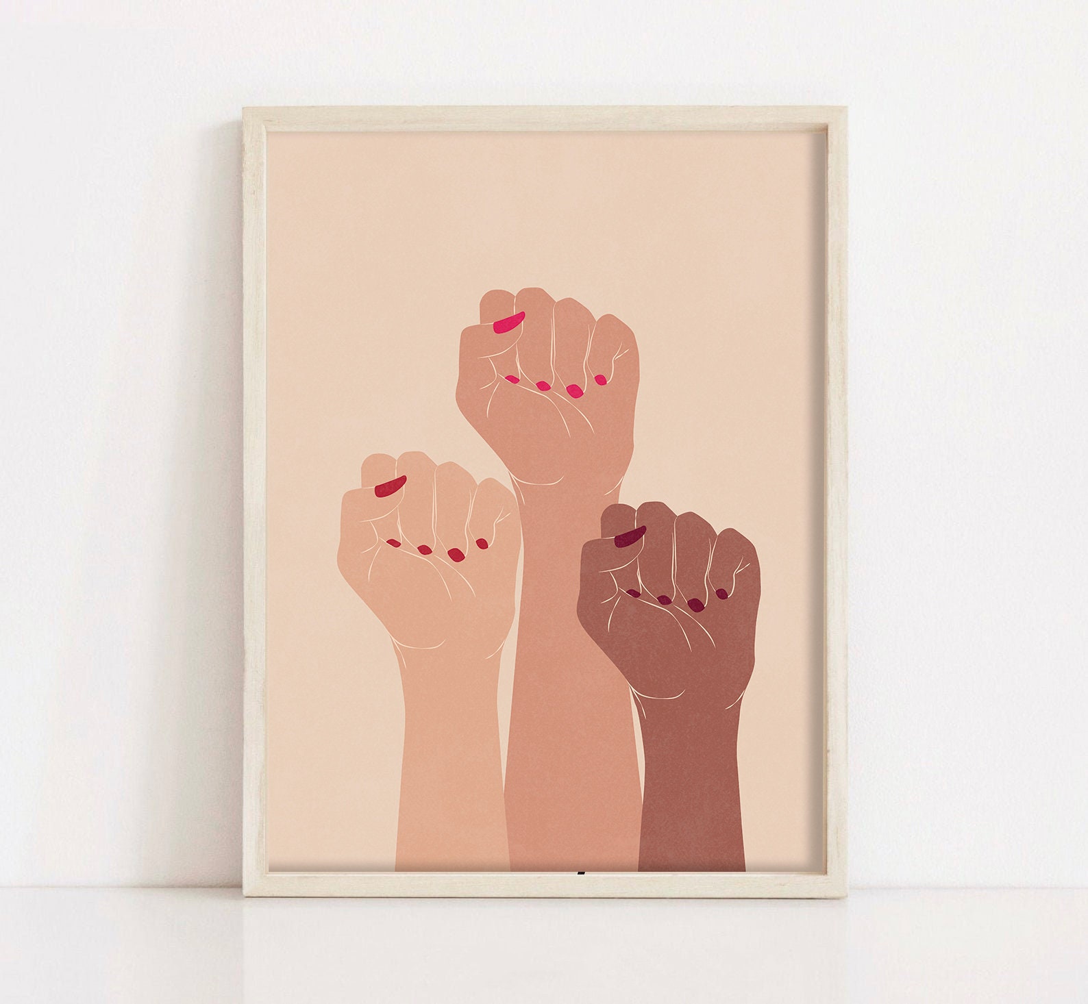 Girl Power Print Feminist Poster Feminist Wall Art Strong | Etsy