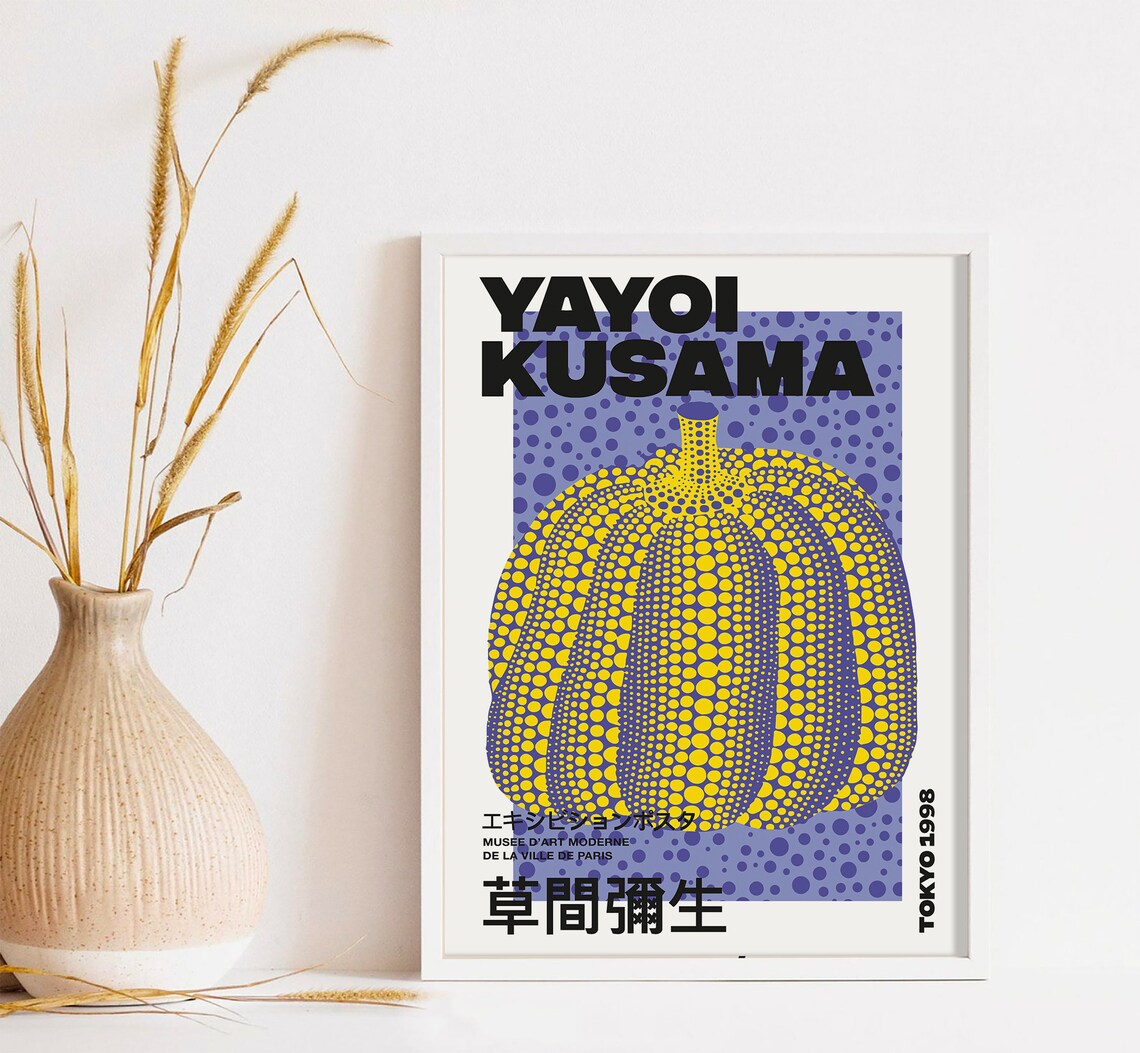 Yayoi Kusama Colorful Poster Printable Digital Download - Etsy