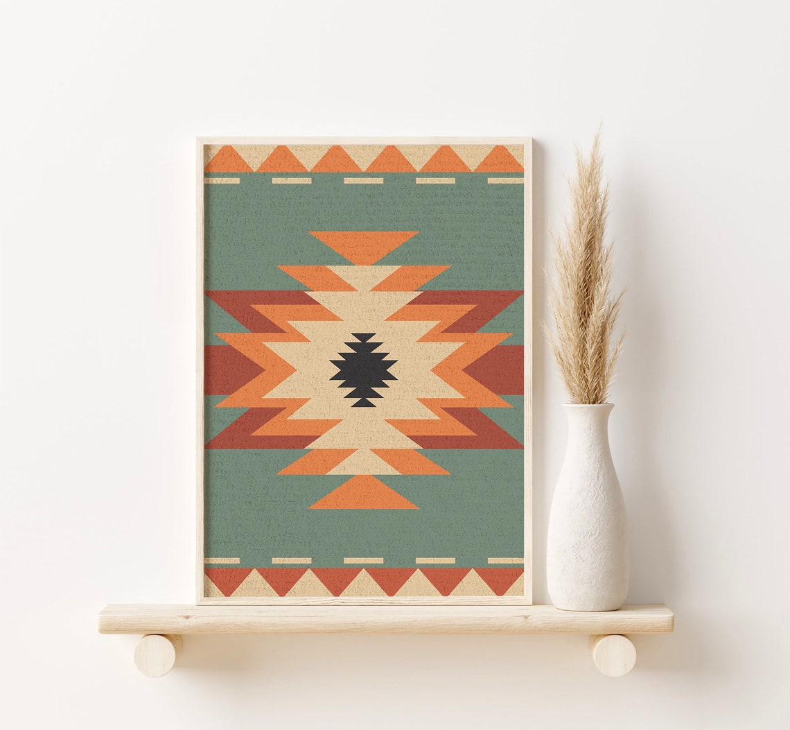 Ethnic Art Set of 3 Poster Gallery Wall Digital Art Rug - Etsy