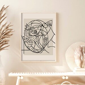 Set of 5 Tonal Gallery Wall Art Prints Picasso Inspired Modern Decor ...