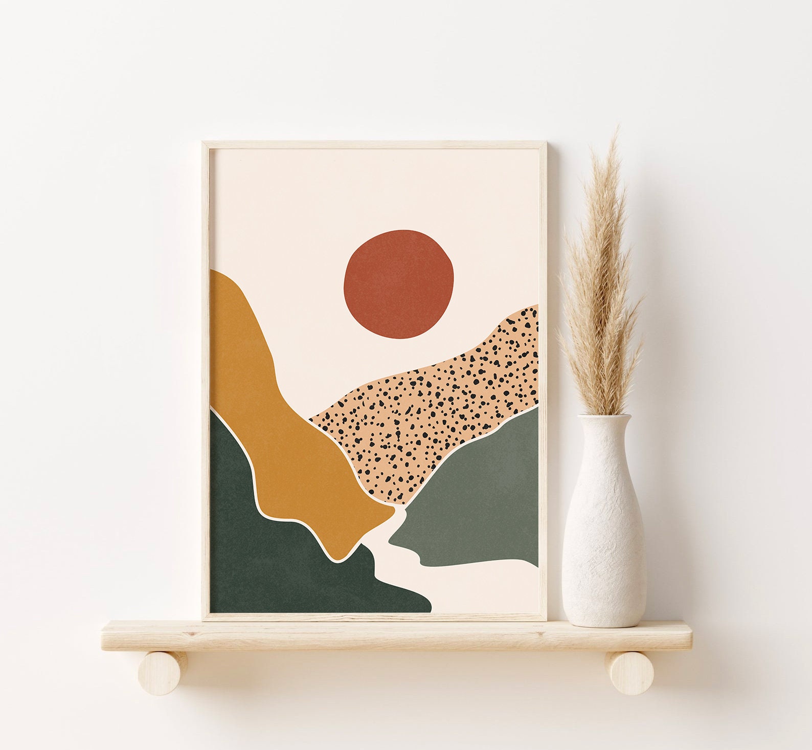 Gallery Wall Art Set of 8, Bundle Boho Art Print , Line Art Prints Mid ...
