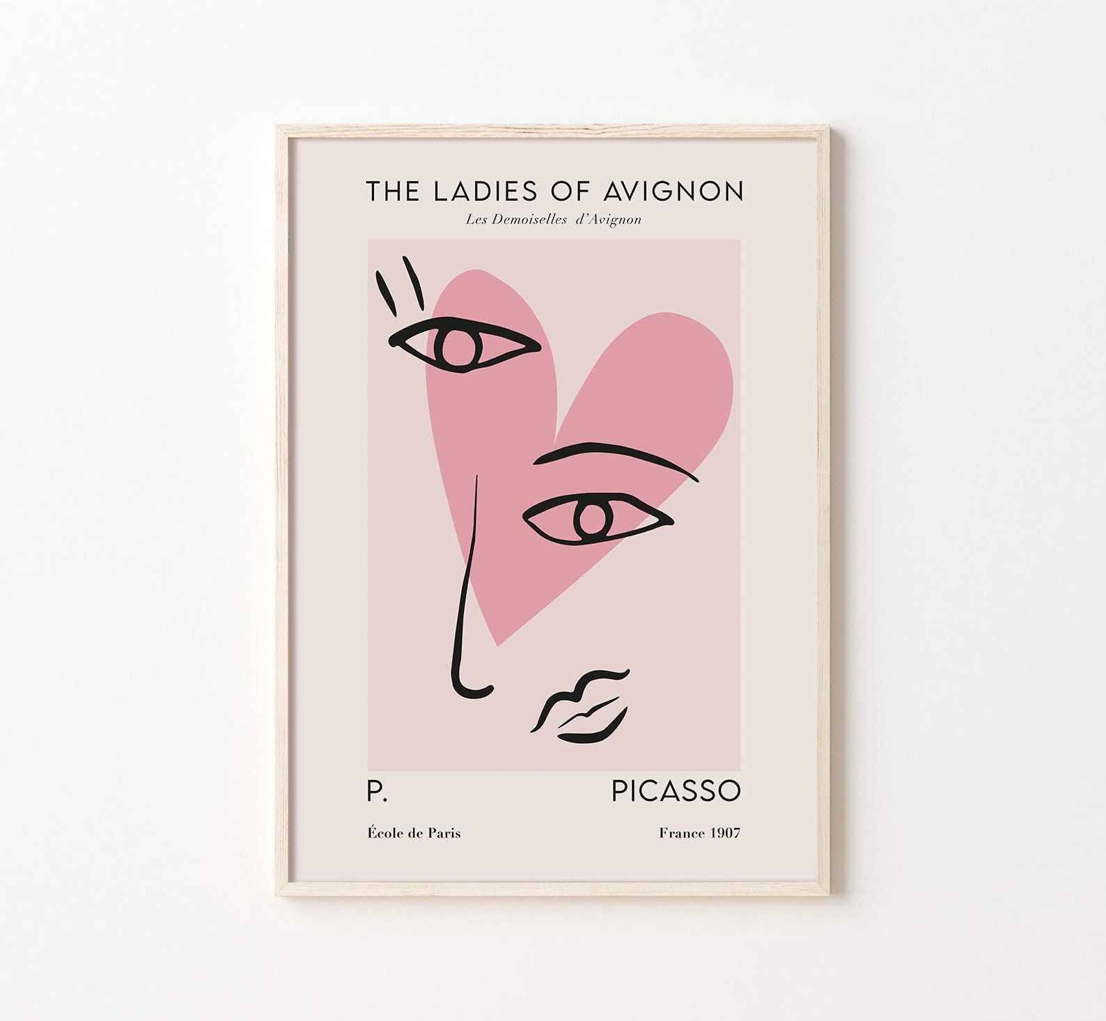 Exhibition Poster Picasso Art Print The Ladies of Avignon | Etsy