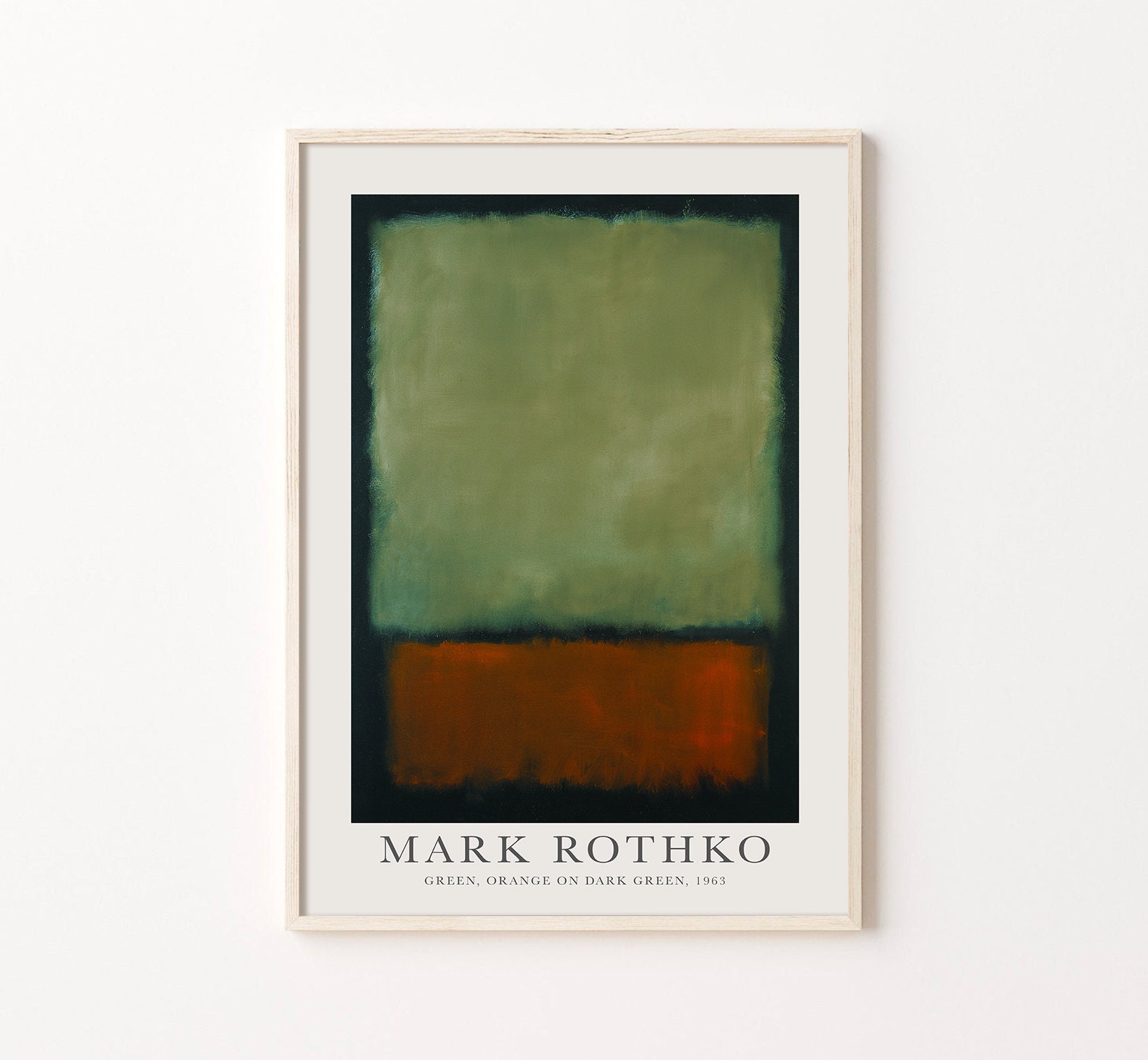 Mark Rothko Print Art Exhibition Rothko Reproduction Poster | Etsy
