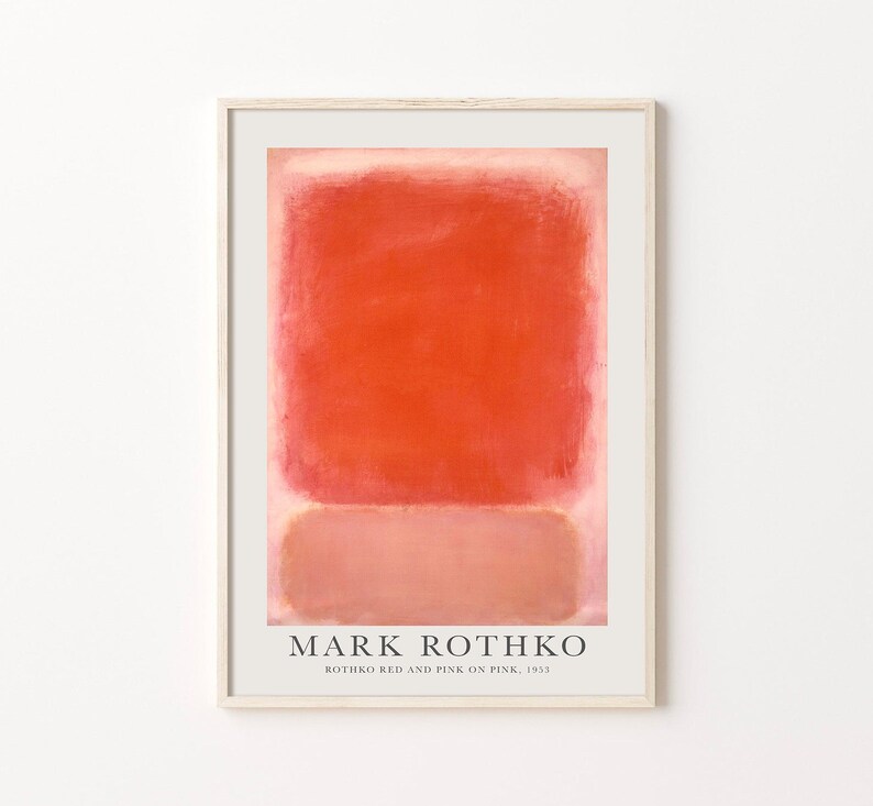 Mark Rothko Print Exhibition Rothko Reproduction Poster Art - Etsy UK