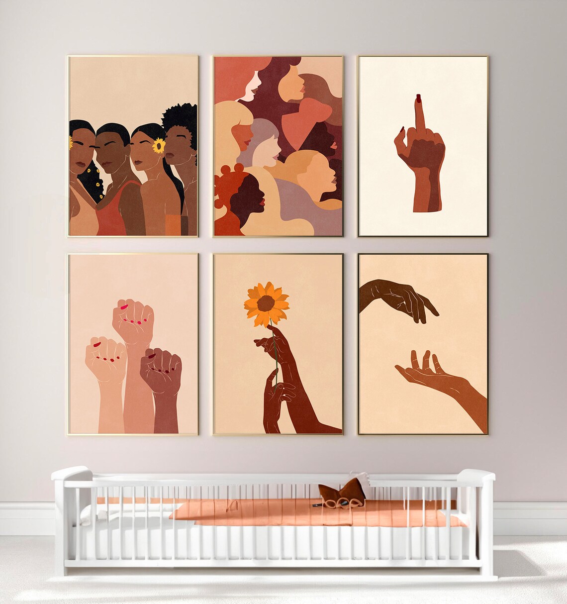 Feminist Set of 6 Print, Gallery Wall Set, Feminist Wall Collage ...