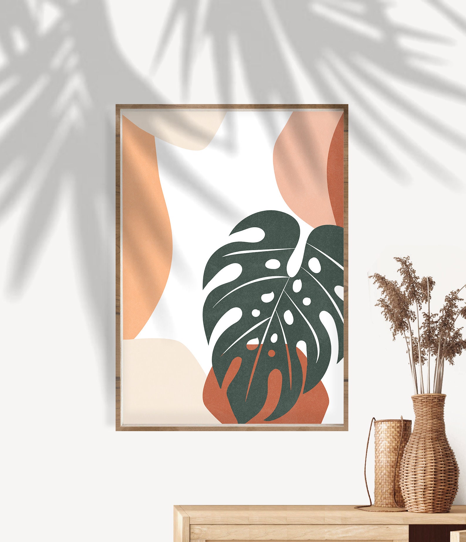 Abstract Botanical Art Set of 3 Prints Boho Gallery Wall Art - Etsy