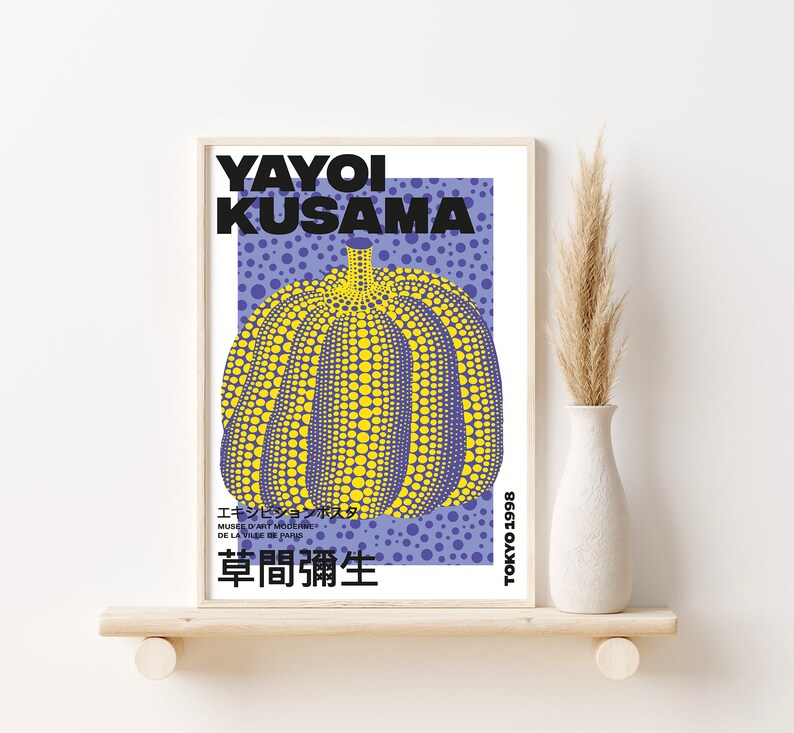 Yayoi Kusama Colorful Poster Printable Digital Download - Etsy