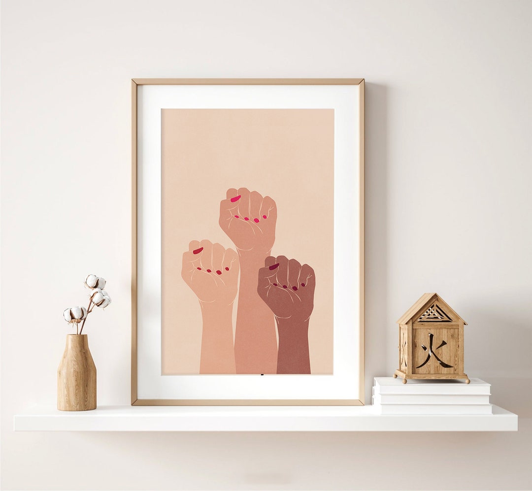 Girl Power Print, Feminist Poster, Feminist Wall Art, Strong Female Art ...