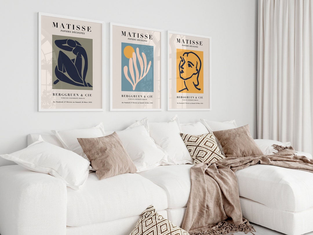 Exhibition Poster Set of 3, Matisse print set of 3, Digital Download ...