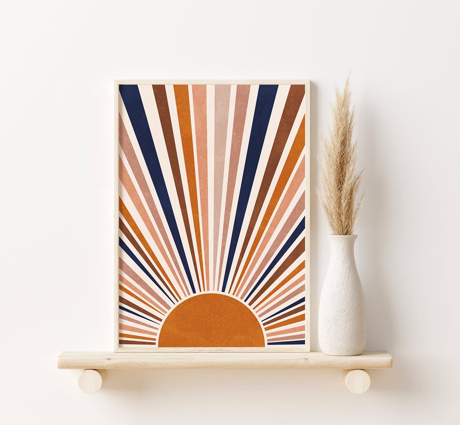 Bohemian Sun Wall Art Boho Set of 3 Boho Wall Art Bedroom - Etsy