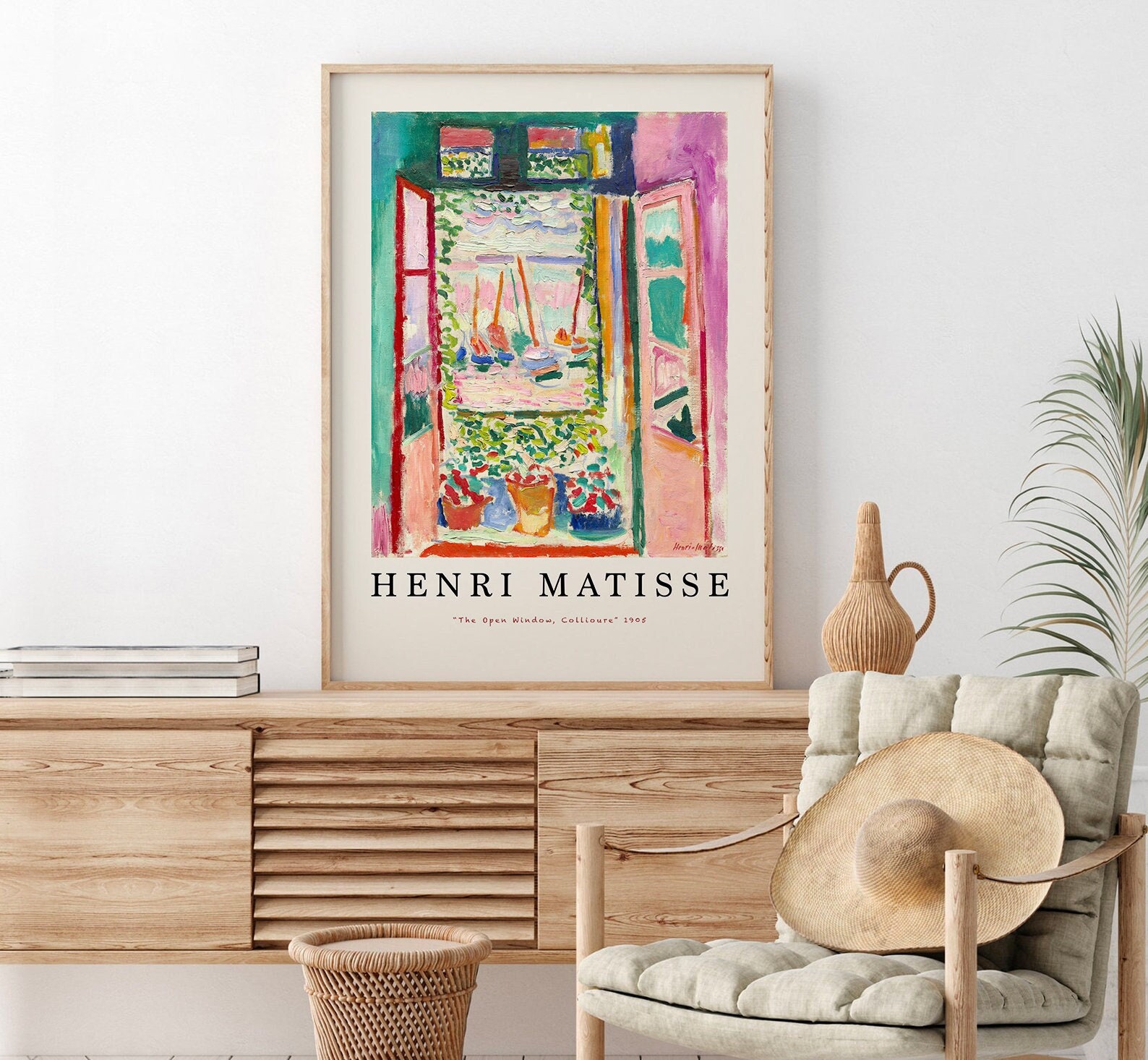 Henri Matisse the Open Window Matisse Poster Exhibition Pink - Etsy