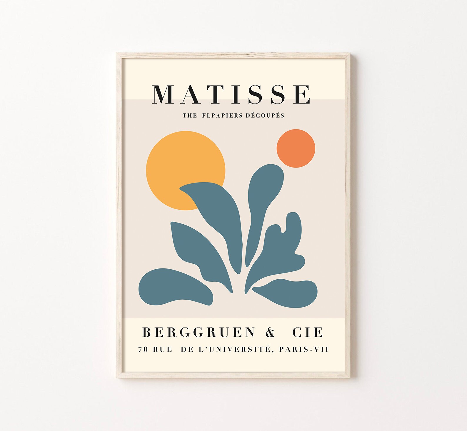 Henri Matisse Green Matisse Leaf Poster Matisse Print | Etsy