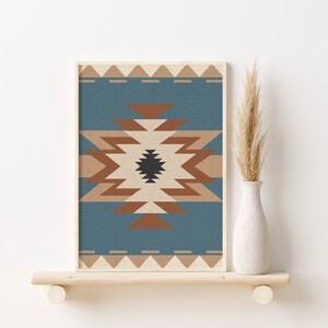 Aztec Pattern Print Set of 3, Gallery Wall Art, Ethnic Carpet Printable ...