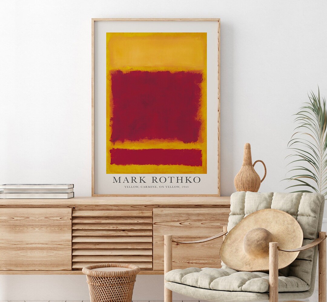 Mark Rothko Exhibition Poster Mark Rothko Art Poster - Etsy