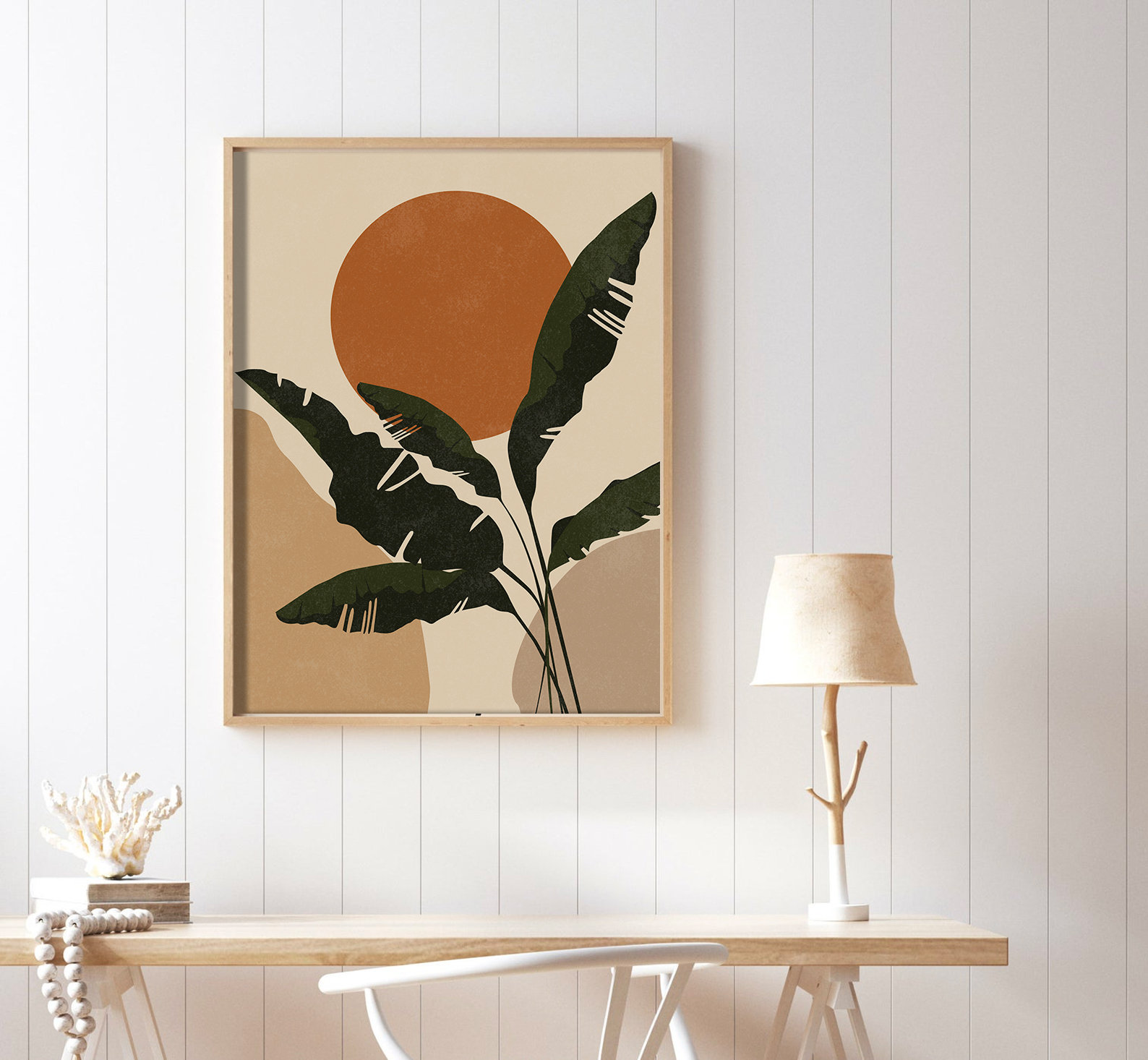 Botanical Prints Mid Century Modern Wall Art Abstract Boho | Etsy