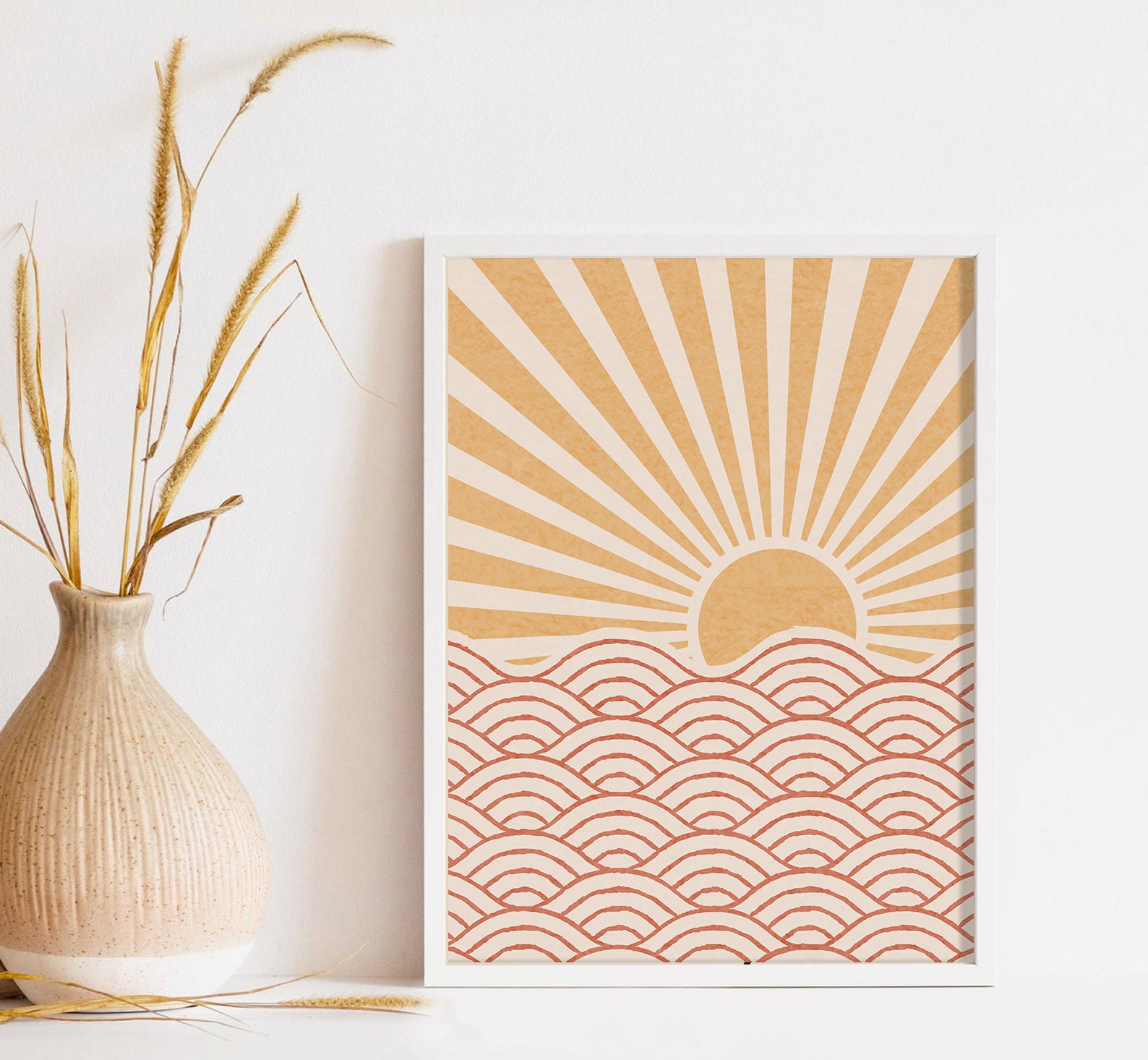 Mid Century Modern Printable Wall Art Digital Print Neutral Wall Art ...