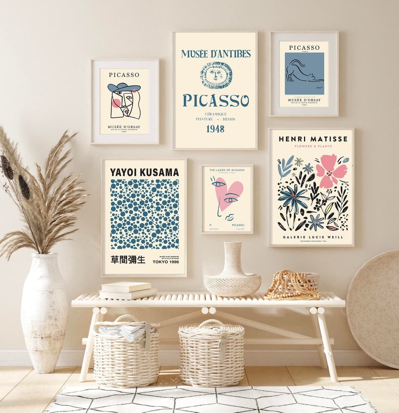 Gallery Wall Set of 6 Exhibition Poster Set Matisse Print - Etsy