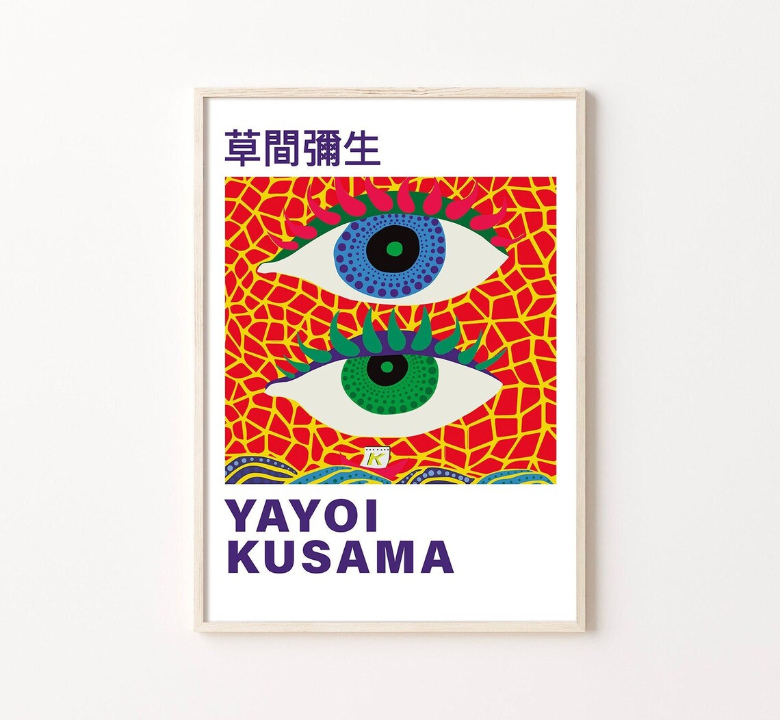 Yayoi Kusama Print Yayoi Kusama Exhibition Digital Download | Etsy