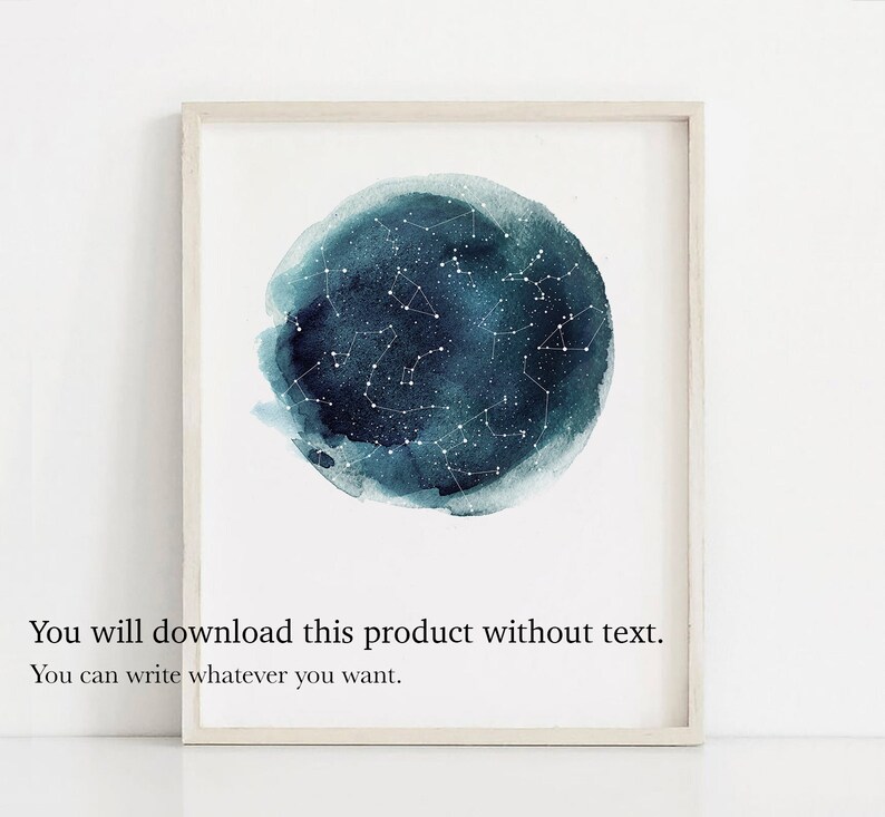 Custom Star Map Print - Personalized Gift | Night Sky Print ...