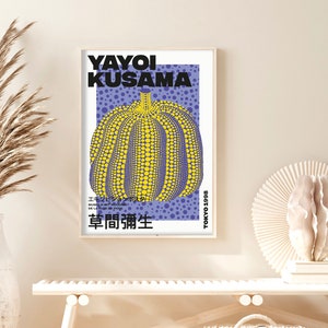 Yayoi Kusama Colorful Poster Printable, Digital Download, Exhibition ...