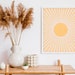 Boho Sun Wall Art Desert Color Sun Poster Sun Rays Poster - Etsy