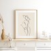 Abstract Line Art Set of 3 Prints Line Drawing Woman - Etsy