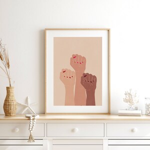 Girl Power Print, Feminist Poster, Feminist Wall Art, Strong Female Art ...