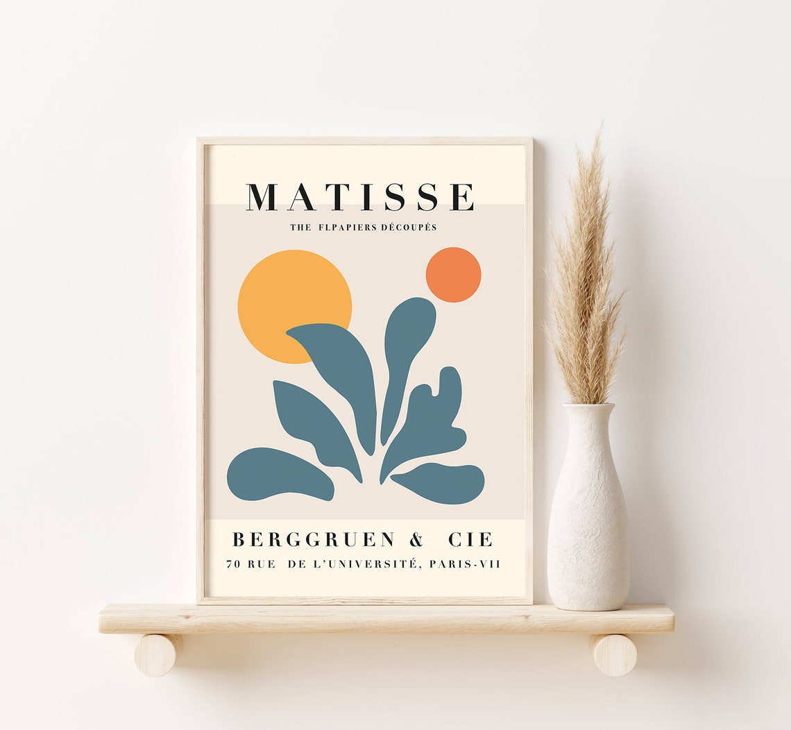 Henri Matisse, Green Matisse Leaf Poster, Matisse Print, Matisse ...