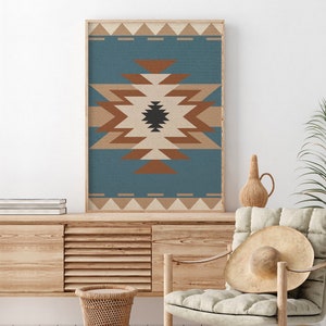 Aztec Pattern Print Set of 3, Gallery Wall Art, Ethnic Carpet Printable ...