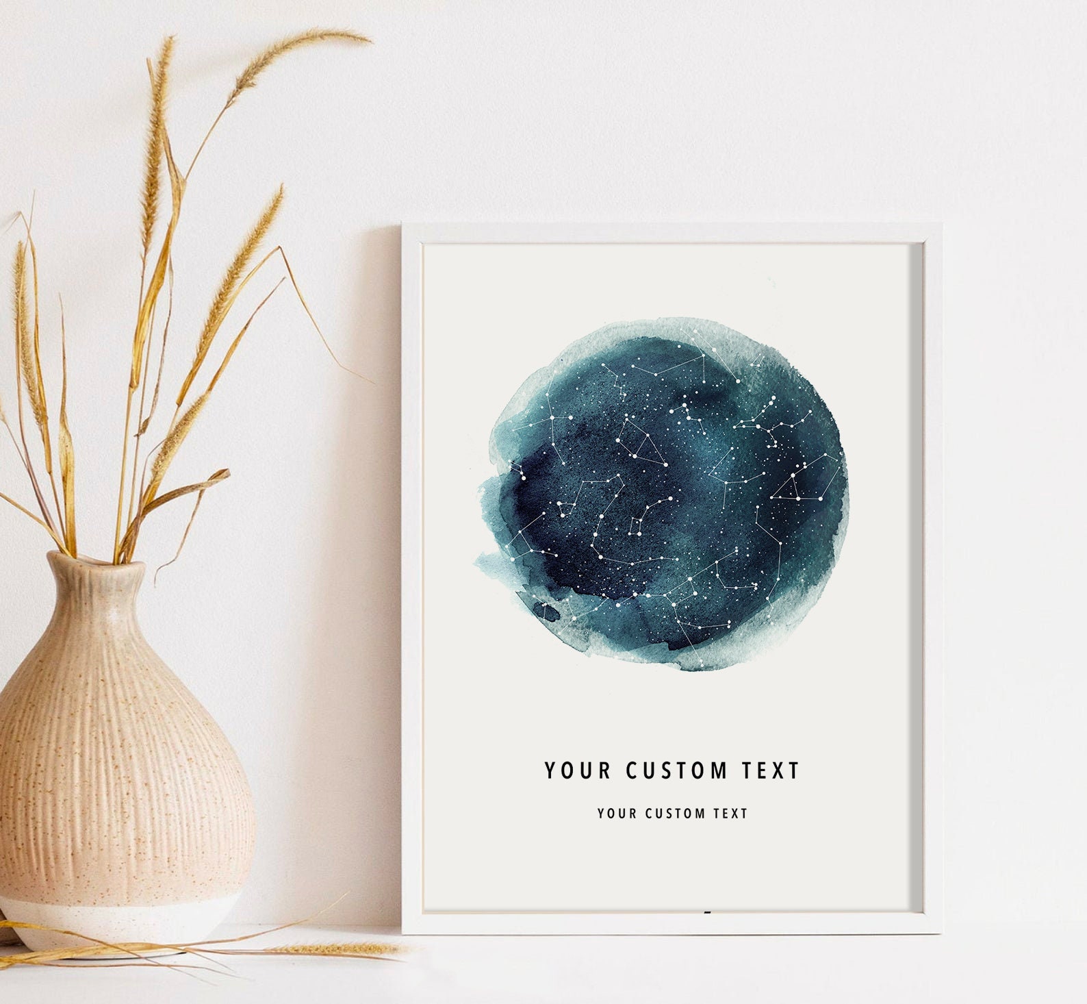Custom Star Map Print - Personalized Gift | Night Sky Print ...