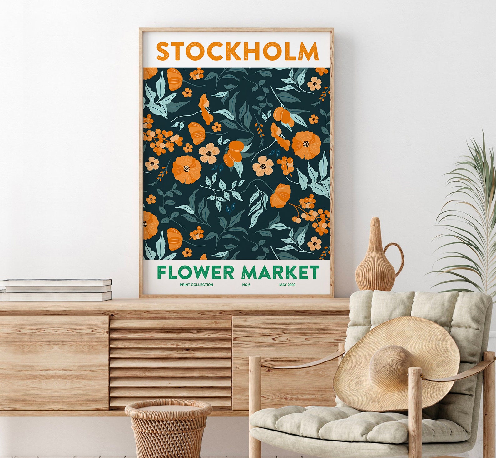 Flower Market Prints Digital Download Flower Market Poster - Etsy