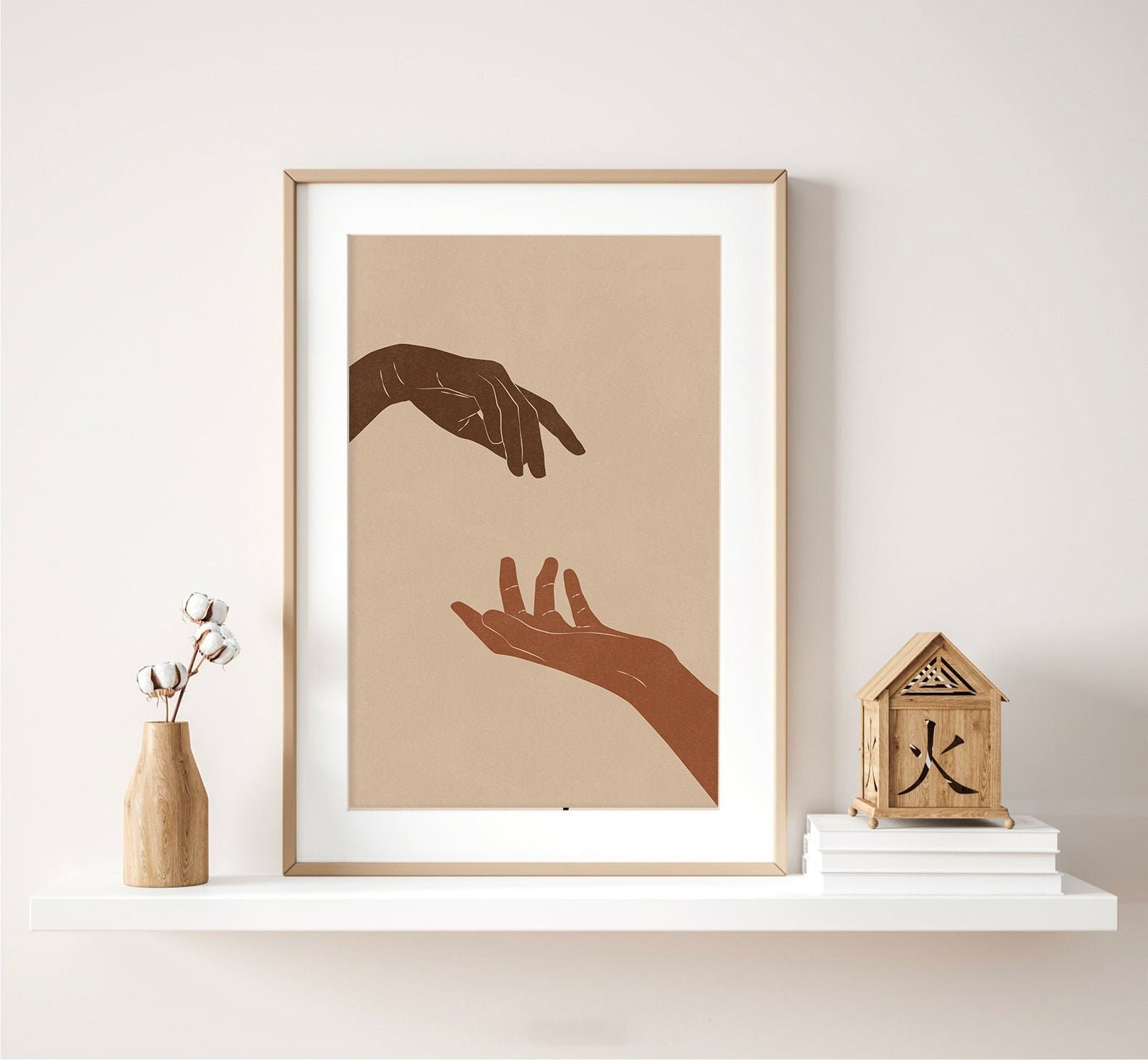 Abstract Hands Wall Print Couple Love Wall Poster Black Hands - Etsy.de