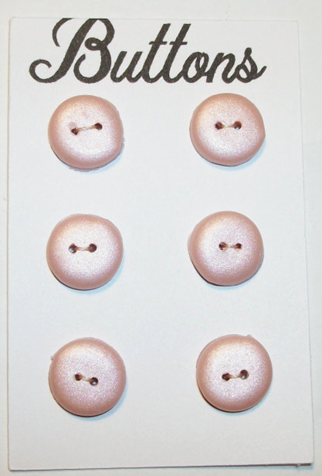 Pink Pearl Buttons. Set of 6. 1/2 Inch. - Etsy