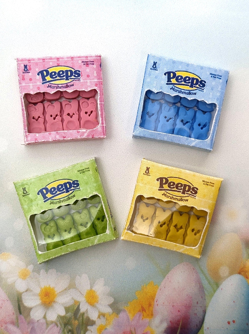 1:6 Scale Easter Printies - Peeps Boxes - Instant Download - Etsy