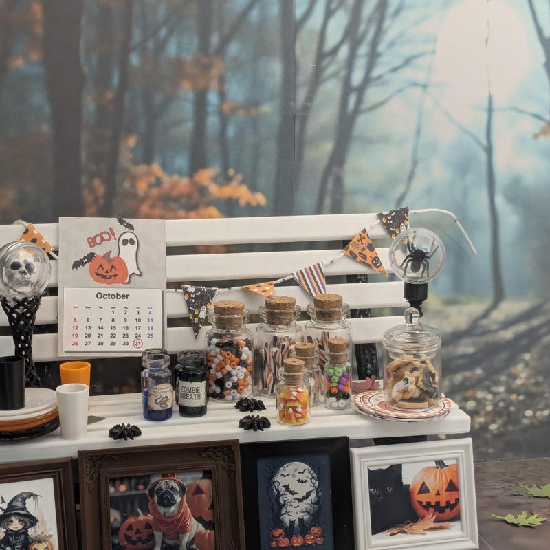 Halloween Village Display - Etsy