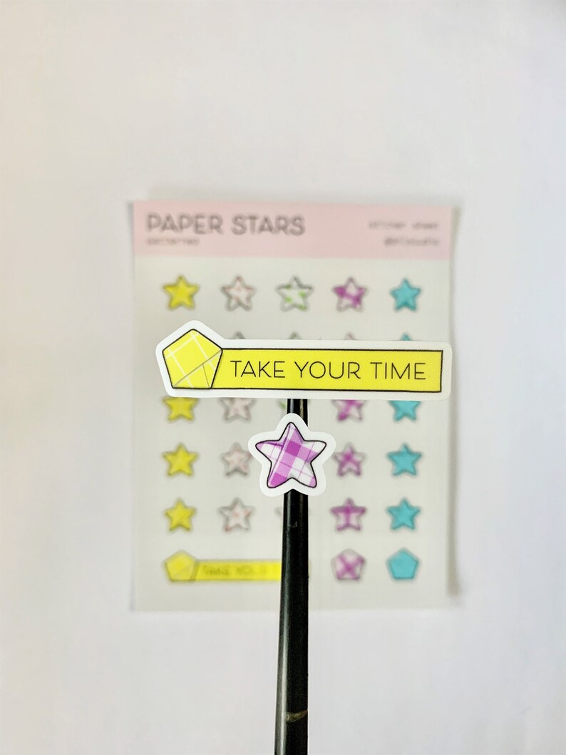 Paper Stars Sticker Sheet Vinyl Sticker Sheet Star Stickers - Etsy