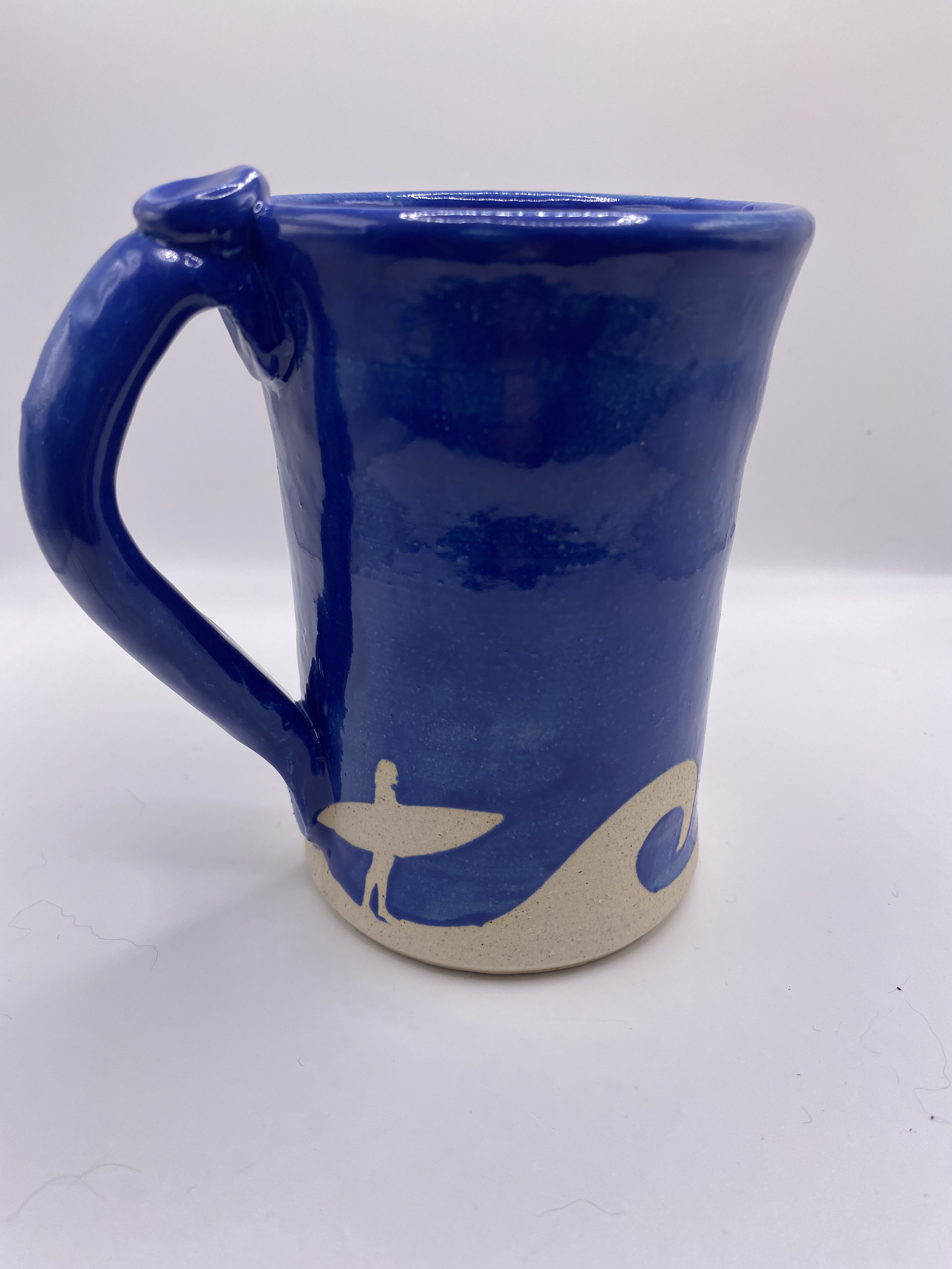 Surfer Wave Beach Ocean Coffee Tea Mug Stoneware Ceramic Handmade Drink ...