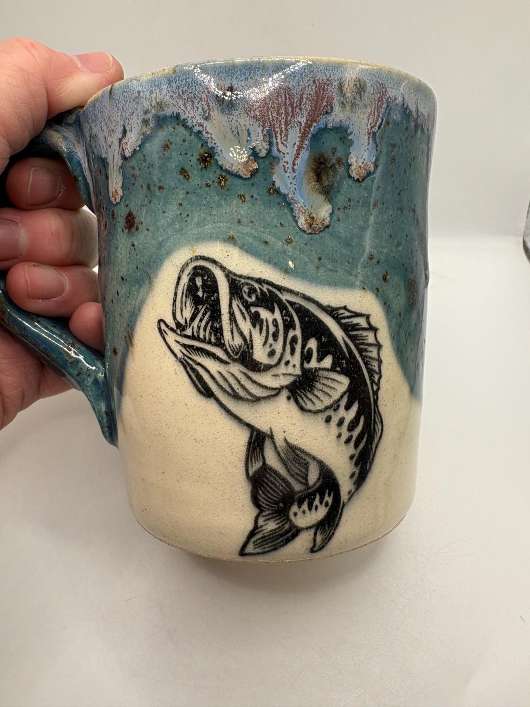 Bass Catfish Fish Coffee Tea Mug Stoneware Handmade - Etsy