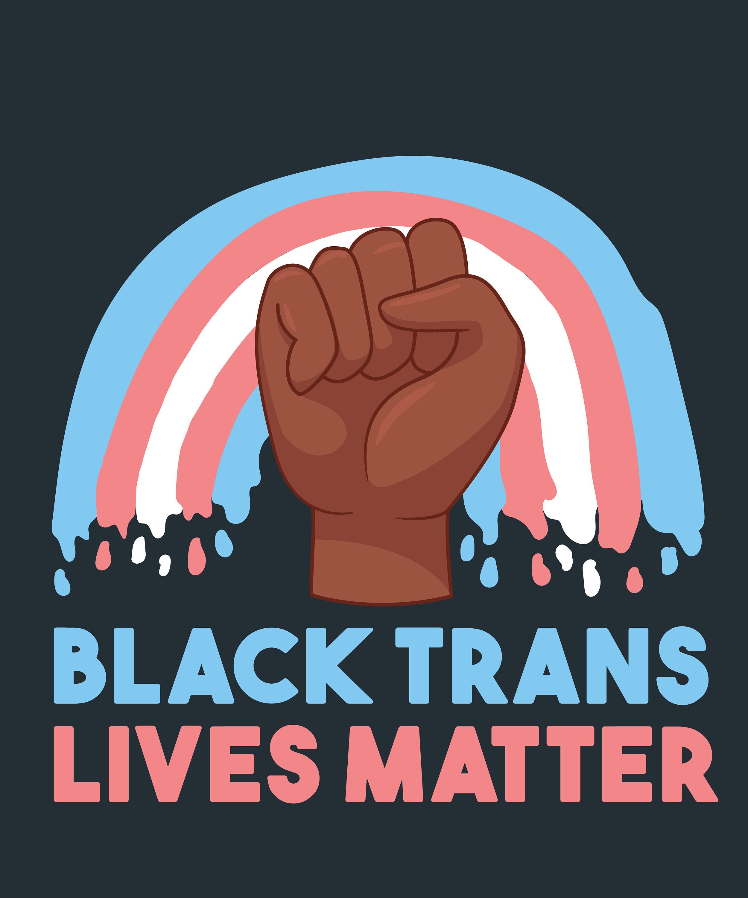 Black Trans Lives Matter SVG for Mugs Tshirt Hoodie Posters Cricut DIY ...