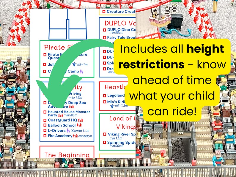 Printable Legoland Windsor Attractions Checklist PDF Legoland Windsor ...