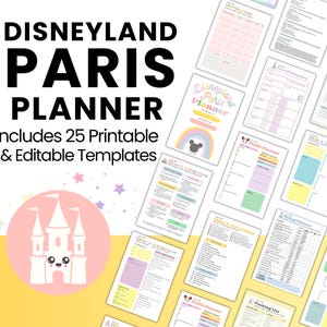 Printable Disneyland Paris Attractions - Etsy
