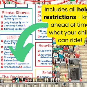 Printable Legoland Windsor Attractions Checklist PDF Legoland Windsor ...