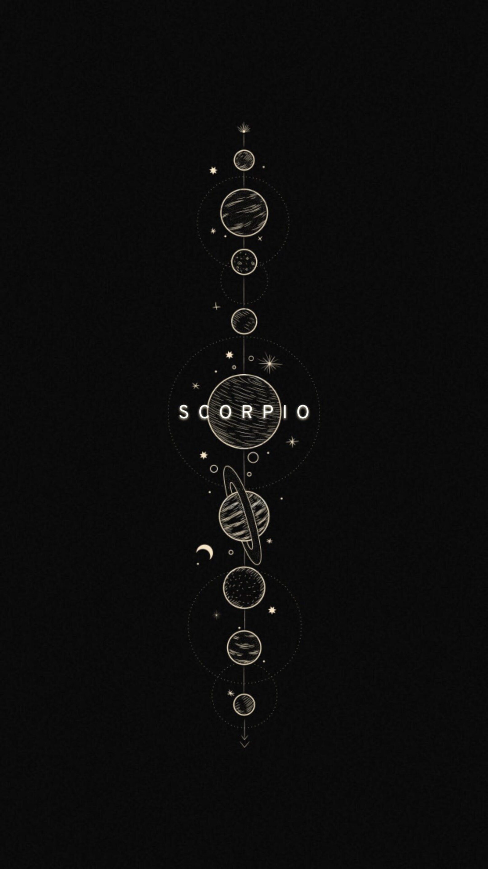 Scorpio Zodiac Sign 5-piece Phone Wallpaper Collection - Etsy