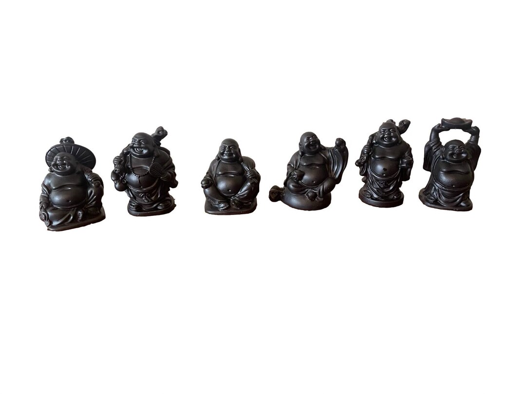 Mini Buddha Set Black Buddhas Spiritual Gift Buddhas - Etsy