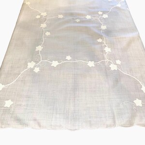 White Altar Cloth | Star Table Cloth | Mantel | Table Cloth | Stars ...