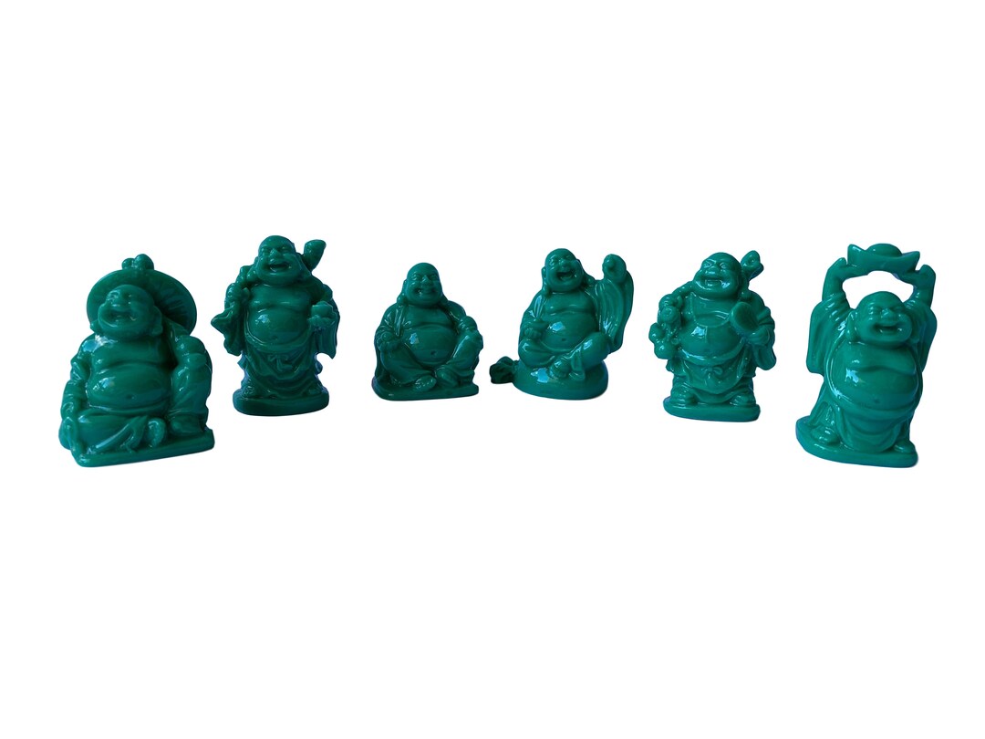 Mini Buddha Set | Green Buddhas | Spiritual Gift | Buddhas | Feng Shui ...